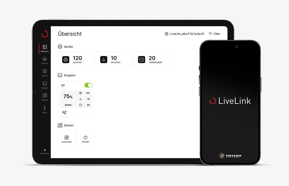 La nueva aplicación LiveLink ONE® - TRILUX Simplify Your Light