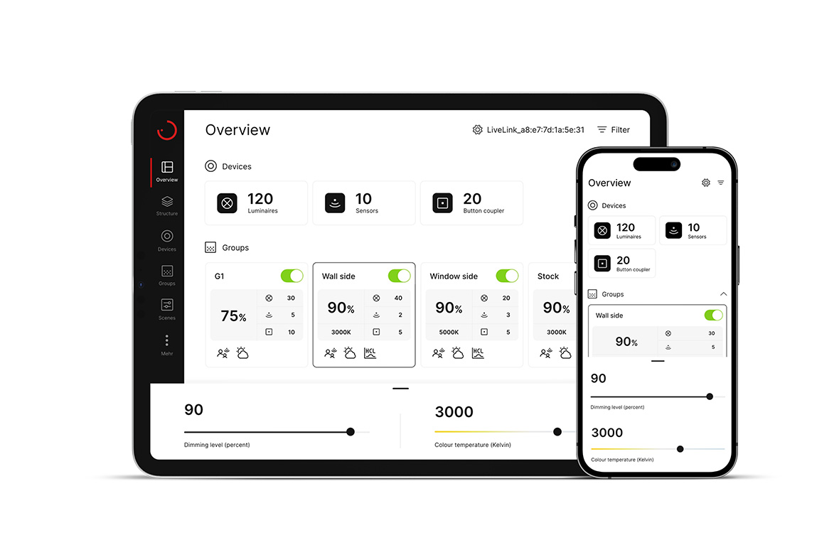 LiveLink ONE® - LiveLink light management - Products - TRILUX Simplify ...