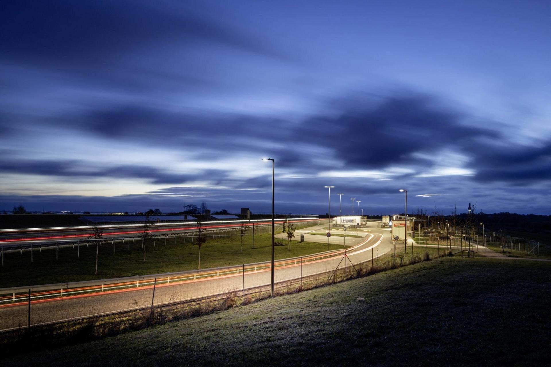 Freeway rest area of the future